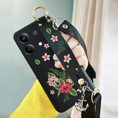 适用小米Redmi红米note13rpro手机壳斜跨背带23124RN87C腕带支架