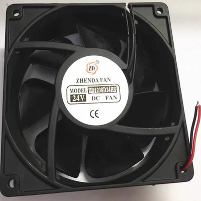 全新现货ZHENDA FAN ZD1238D24HS DC24V 12038 轴流风机散热风扇