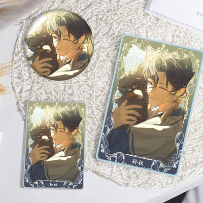 王者荣耀孙权流沙镭射动漫徽章