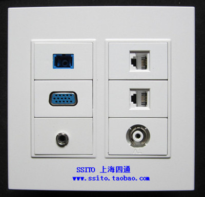 120 120面板插座/电脑电视VGA耳机LCSC音频网络光纤