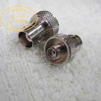BNCK/SMAK对讲机手台天线转换头 BNC母头转SMA母头圆盘 SMA-K/BNC
