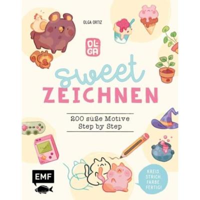 预订【德语】 Sweet zeichnen - 200 süße Motive von Instagram-Artist olguioo:Kreis, Strich, Farbe,