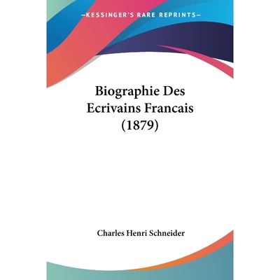 按需印刷Biographie Des Ecrivains Francais (1879)[9781104076689]