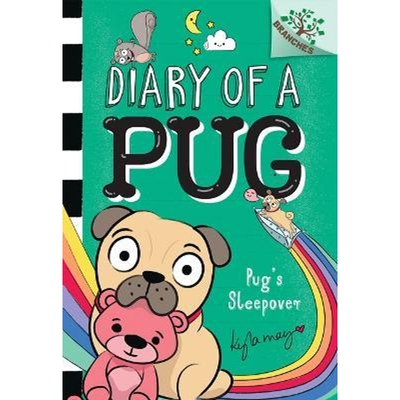 预订不退不换Pug's Sleepover: A Branches Book (Diary of a Pug #6) (Library Edition)