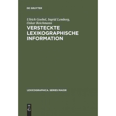 按需印刷DEG Versteckte lexikographische Information[9783484309654]