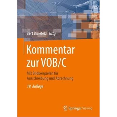 预订不退不换德语 Kommentar zur VOB/C:Mit Bildbeispielen für Ausschreibung und Abrechnung