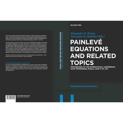 按需印刷不退不换DGYT Painlevé Equations and Related Topics[9783110275582]