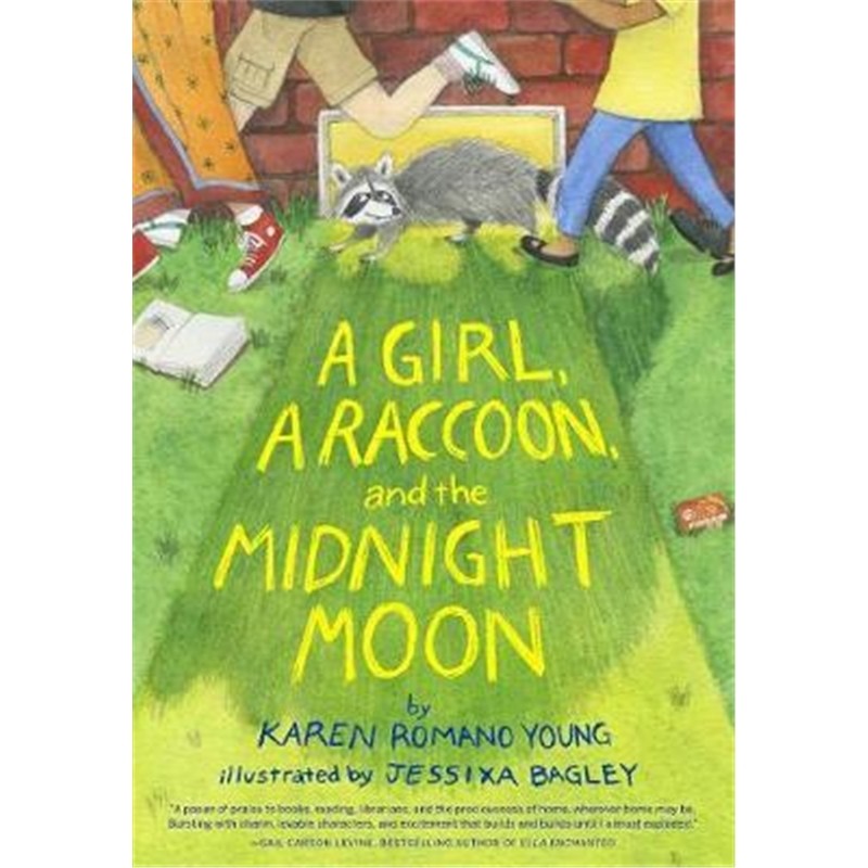 A Girl a Raccoon and the Midnight Moon_虎窝淘