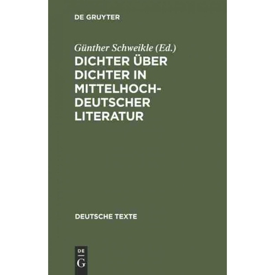 按需印刷DEG Dichter über Dichter in mittelhochdeutscher Literatur[9783484190115]