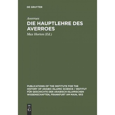 按需印刷【德语】Die Hauptlehre des Averroes:Nach seiner Schrift: Die Widerlegung des Gazali[9783110501544]