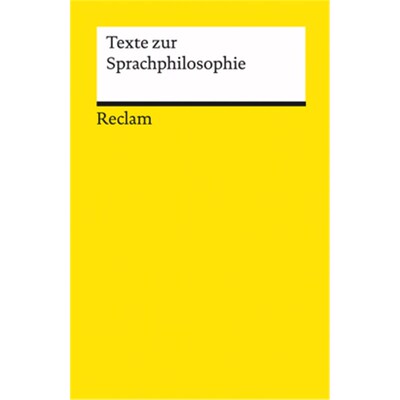 预订不退不换德语Texte zur Sprachphilosophie: