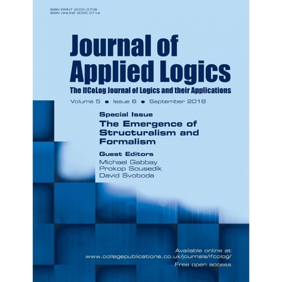 预订Journal of Applied Logics - IfCoLog Journal of Logics and their Applications.  Volume 5, number 6. S