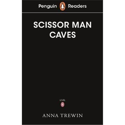 现货Penguin Readers Starter Level: The Scissor Man Caves (ELT Graded Reader) 企鹅分级阅读 英文原版