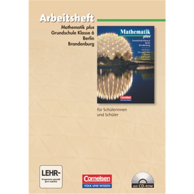 预订【德语】 Mathematik plus - Grundschule Berlin und Brandenburg - 6. Schuljahr[9783060005789]