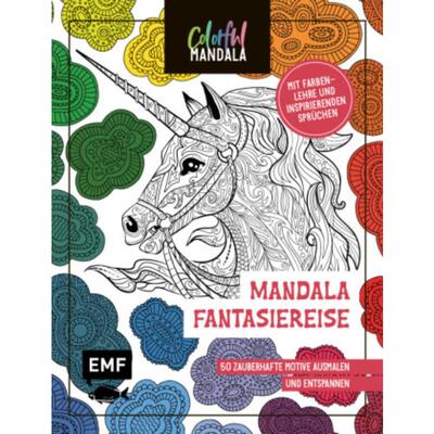 预订【德语】 Colorful Mandala - Mandala - Fantasiereise:50 zauberhafte Motive ausmalen und entsp
