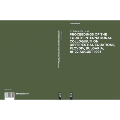 预订DGYT Proceedings of the Fourth International Colloquium on Differential Equations, Plovdiv, Bulgaria