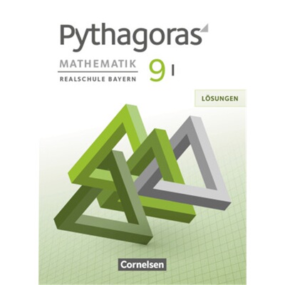 预订不退不换德语 Pythagoras - Realschule Bayern - 9. Jahrgangsstufe (WPF I) Lösungen zu[9783060411368]
