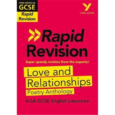 York Notes for AQA GCSE (9-1) Rapid Revision: Love and Relationships AQA Poetry Anthology 英文原版 约克笔记