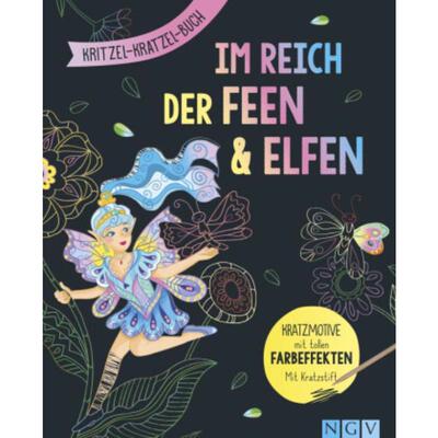 预订【德语】 Im Reich der Feen und Elfen - Kritzel-Kratzel-Buch mit Bambus-Stick:Zauberhafte Kra