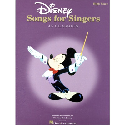 预订不退不换Disney Songs for Singers[9780634081521]