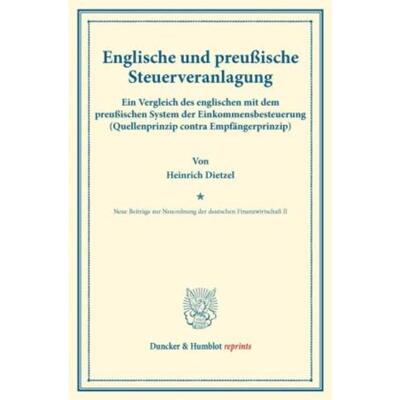 预订不退不换德语 Englische und preu?ische Steuerveranlagun