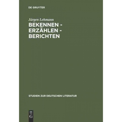 按需印刷DEG Bekennen   Erz?hlen   Berichten[9783484180987]