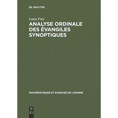 按需印刷DEG Analyse ordinale des évangiles synoptiques[9783111172774]