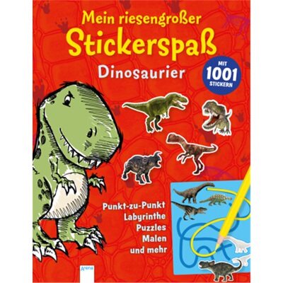 预订不退不换德语Mein riesengroßer Stickerspaß. Dinosaurier[9783401709338]