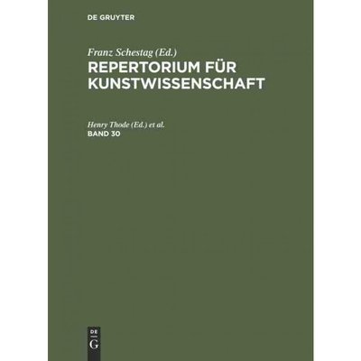 按需印刷不退不换DEG Repertorium für Kunstwissenschaft. Band 30[9783111076003]