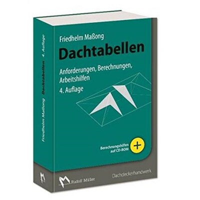 预订【德语】 Dachtabellen, m. CD-ROM:Anforderungen, Berechnungen, Arbeitshilfen. Berechnungshilfen auf CD-ROM