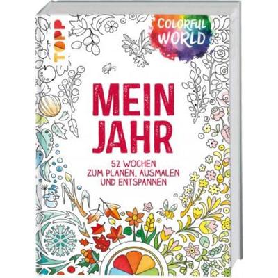预订【德语】 Colorful World: Mein Jahr:52 Wochen zum Planen, Ausmalen und Entspannen