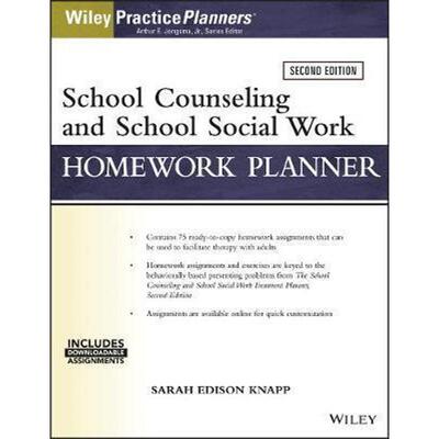 预订School Counseling and Social Work Homework Planner (W/ Download)