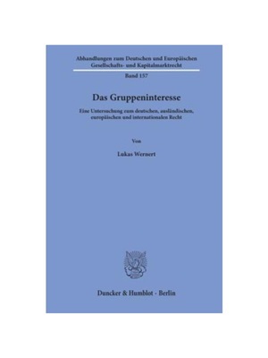 预订【德语】Das Gruppeninteresse.:Eine Untersuchung zum deutschen, ausl?ndischen, europ?ischen und internationalen Recht