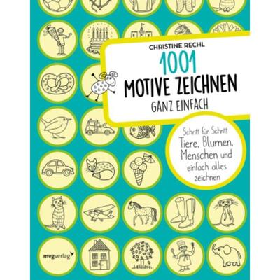 预订【德语】 1001 Motive zeichnen - ganz einfach:Schritt für Schritt Tiere, Blumen, Menschen und