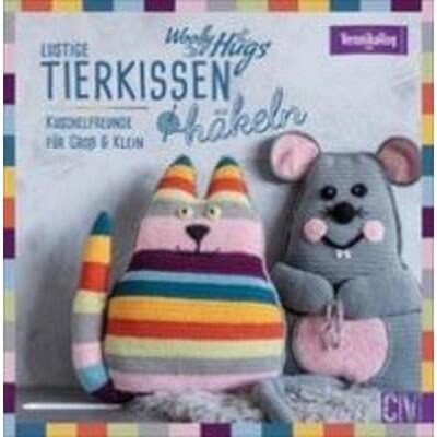 预订不退不换德语 Woolly Hugs Lustige Tierkissen häkeln:Kuschelfreunde für Groß & Klein