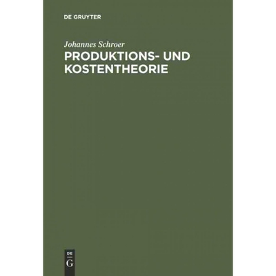 按需印刷不退不换DEG Produktions  und Kostentheorie[9783486256468]