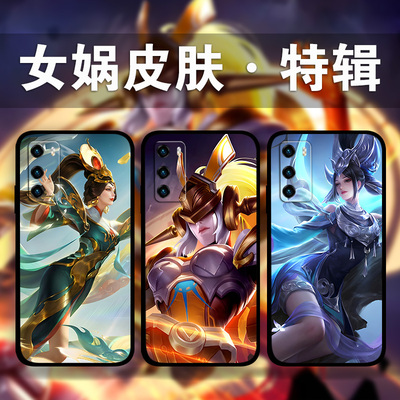 适用华为mate60Pro50e40女娲补天女神手机壳王者荣耀p60p50p40p30照片定制朔望之晖nova10p9麦芒11畅享60x50