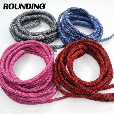 不规则纹路4.5mm圆鞋带 椰子鞋老爹鞋机甲鞋鞋男女鞋绳黑白红蓝