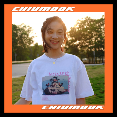 Chiumook x Ray Chan 放鸡岛AI绘图 短袖t恤