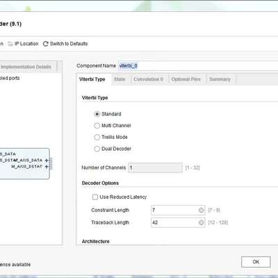 议价Viterbi Decoder viterbi_0 ip l可维修