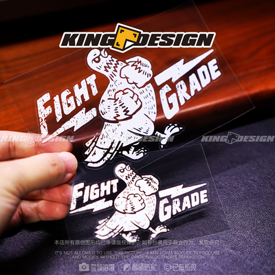 肌肉鸽子FIGHTGRADE车贴潮流贴