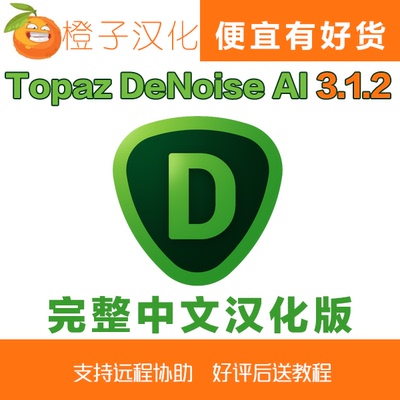 AI 智能降噪 Topaz DeNoise AI 3.1.2  汉化中文版