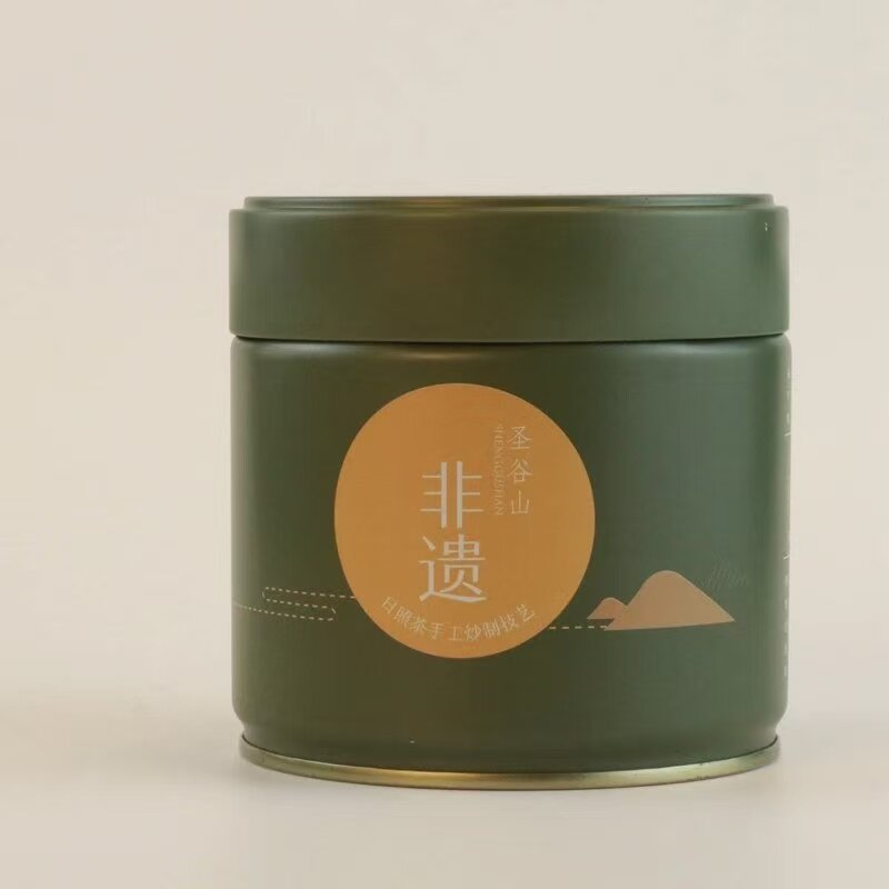圣谷山非遗日照绿茶60g罐装 江北春茶栗香浓郁山东特产茶叶