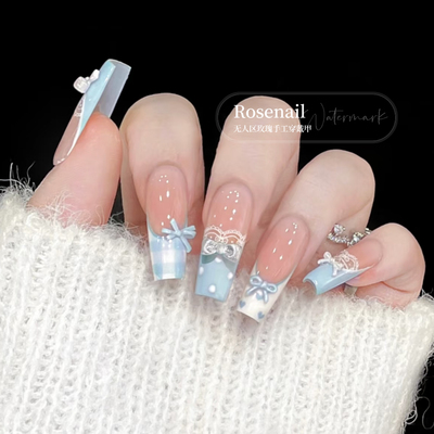 糯雪丸子裸色甜美穿戴甲