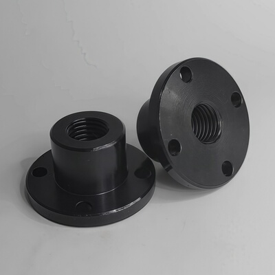 螺丝座 圆法兰型BRBR 内牙导向轴支座内螺纹光轴支撑座内螺纹法兰