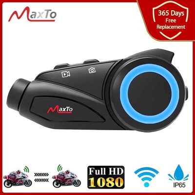 Maxto M3 Motorcycle Bluetooth Helmet Headset Intercom Waterp