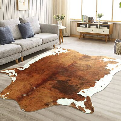 Cowhide Carpet Cow Print Rug American Style for Bedroom Livi