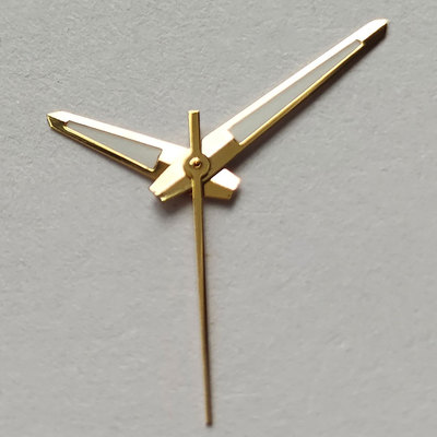 电镀金色填白表针时分秒三针