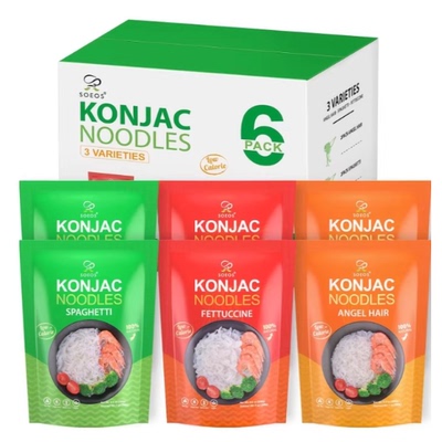 Soeos Konjac Noodles, Shirataki Noodle, Low Calorie, Low C