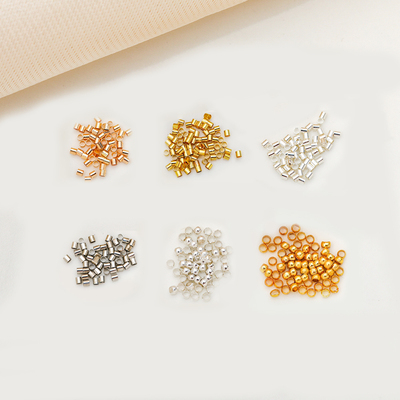 18k包金保色定位珠定位管夹